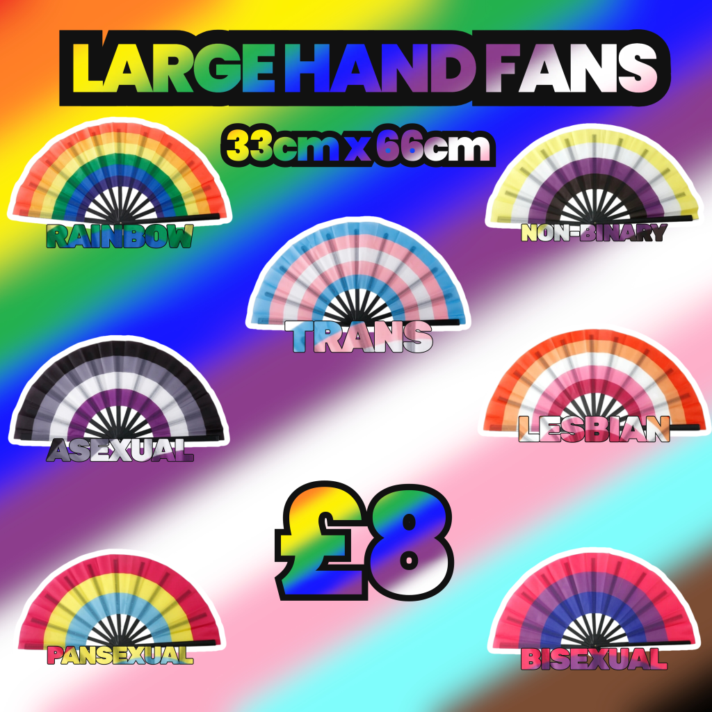 Large Hand Fans - EqualiTee